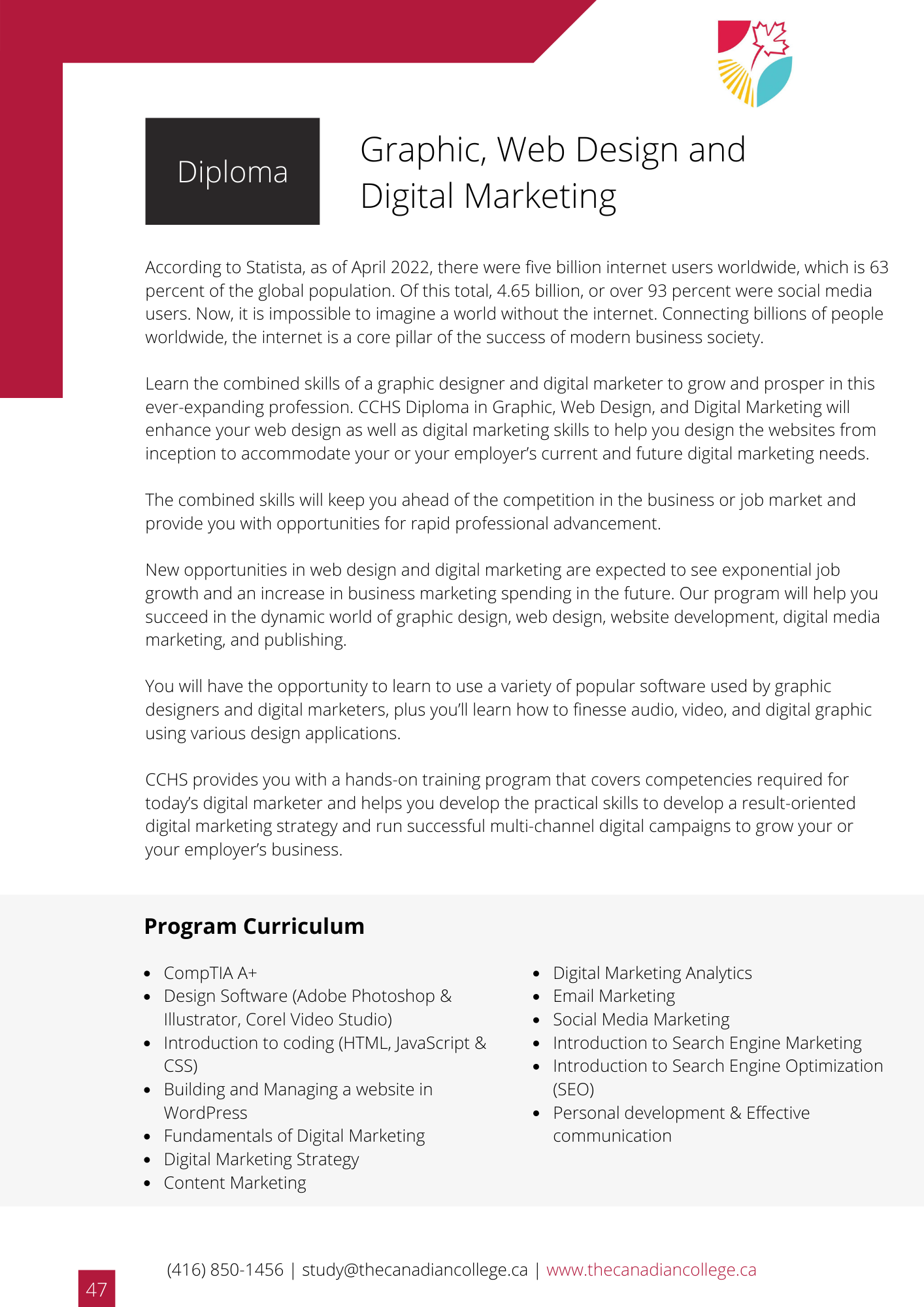 International Students - Canadian College for Higher Studies